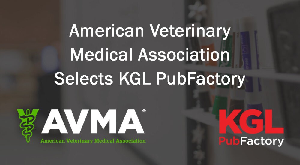 American Veterinary Medical Association Selects KGL PubFactory - KnowledgeWorks Global Ltd