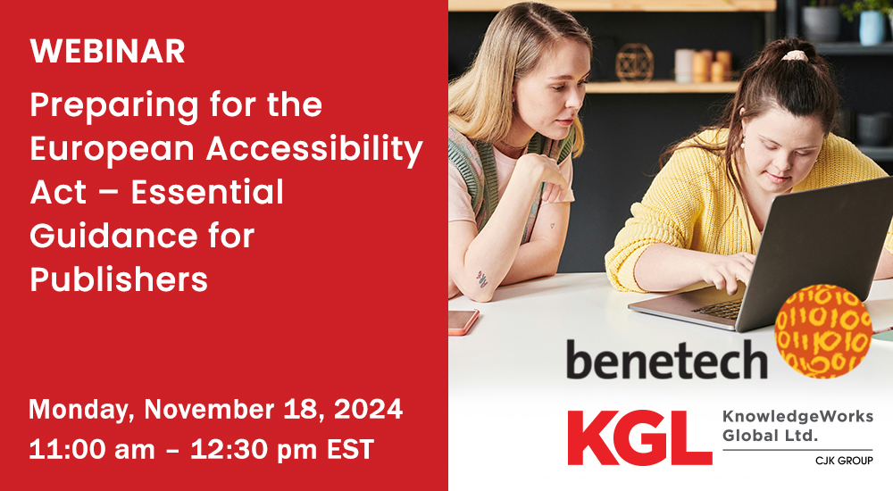 Webinar: Preparing for the European Accessibility Act – Essential Guidance for Publishers ...